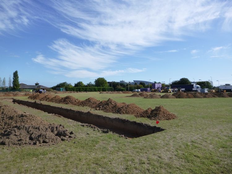Site Data from an Archaeological Evaluation at Garon Sports Park, Garon ...